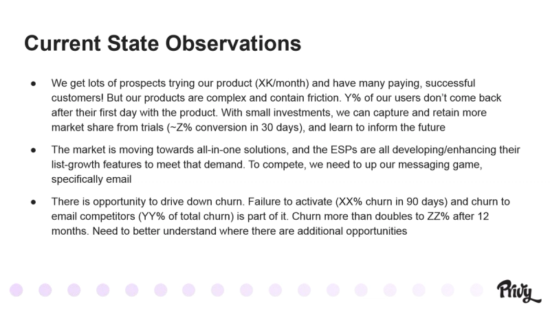 Product vision at Privy