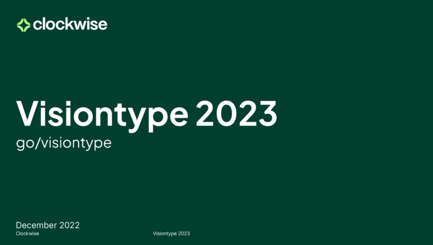 Visiontype at Clockwise