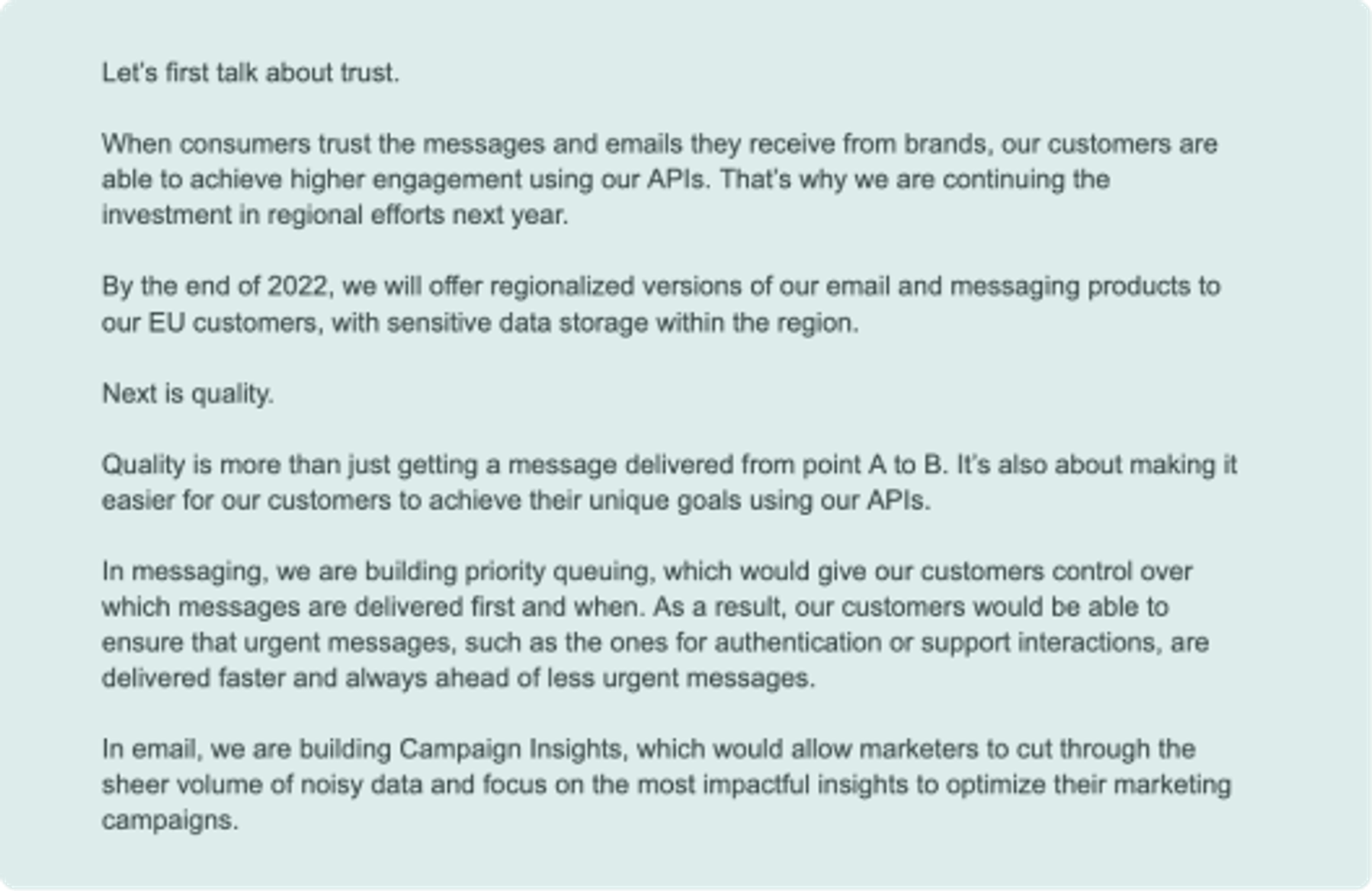 Press release/frequently asked questions (PRFAQ) at Twilio