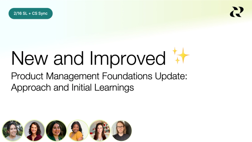 Product Management Course Update and Learnings at Reforge