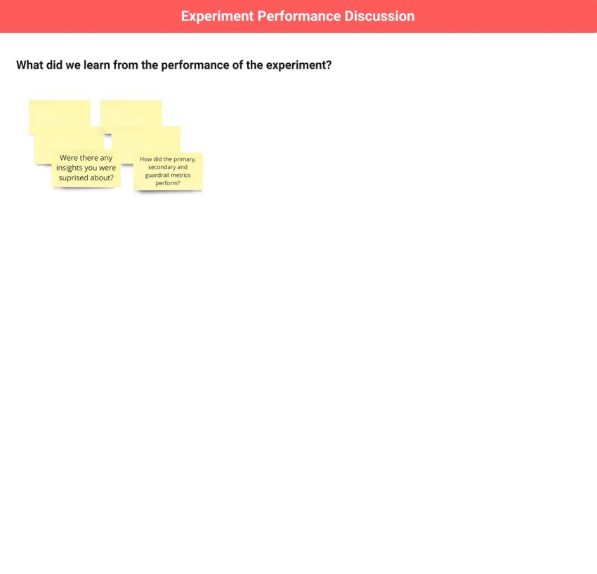Post-experiment template at GoCardless