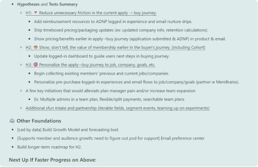 Growth Experiment Learning Database at Reforge