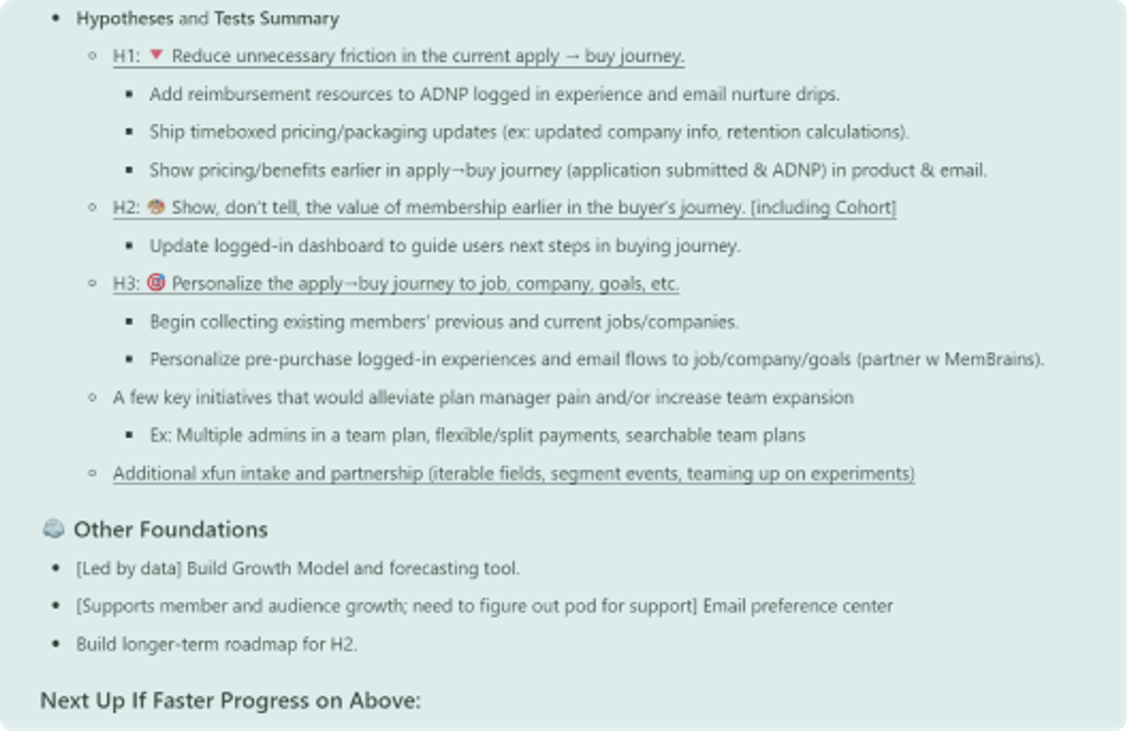 Quarterly Planning Templates and Examples - Reforge