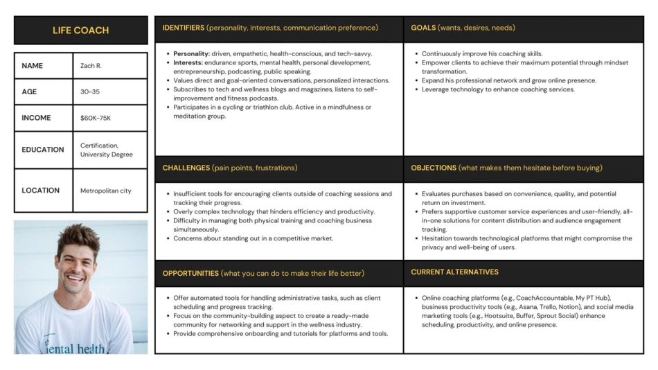 ICP persona groups at Fini