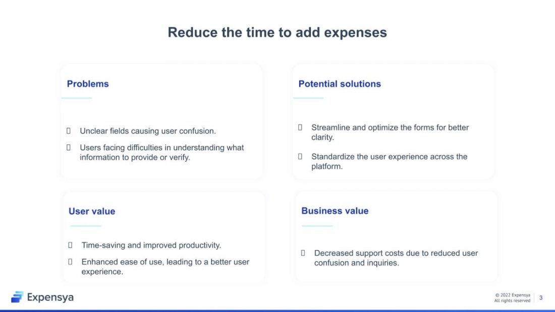 Quarterly Roadmap at Expensya