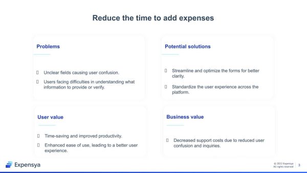 Quarterly Roadmap at Expensya