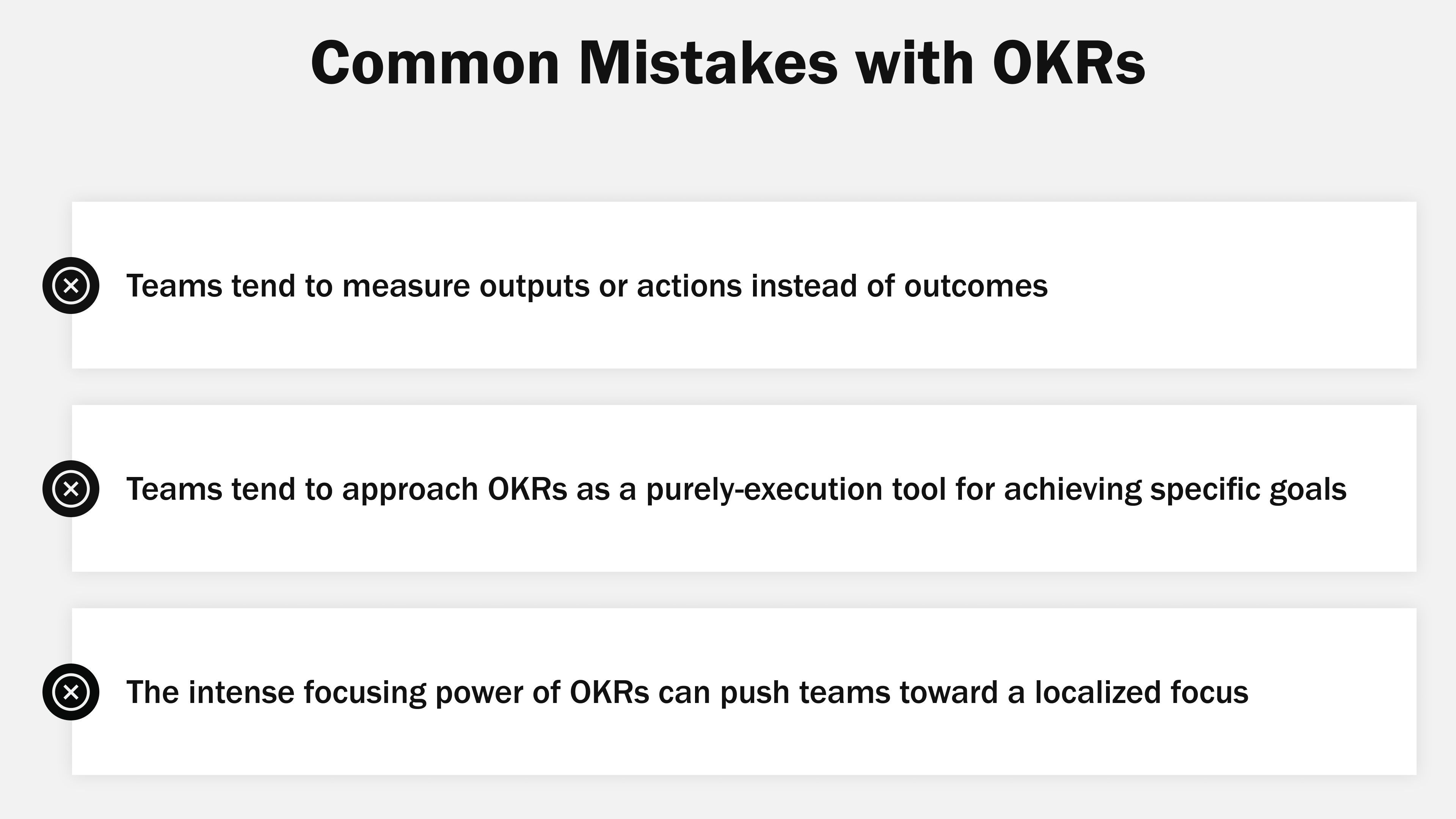 Set goals with OKRs