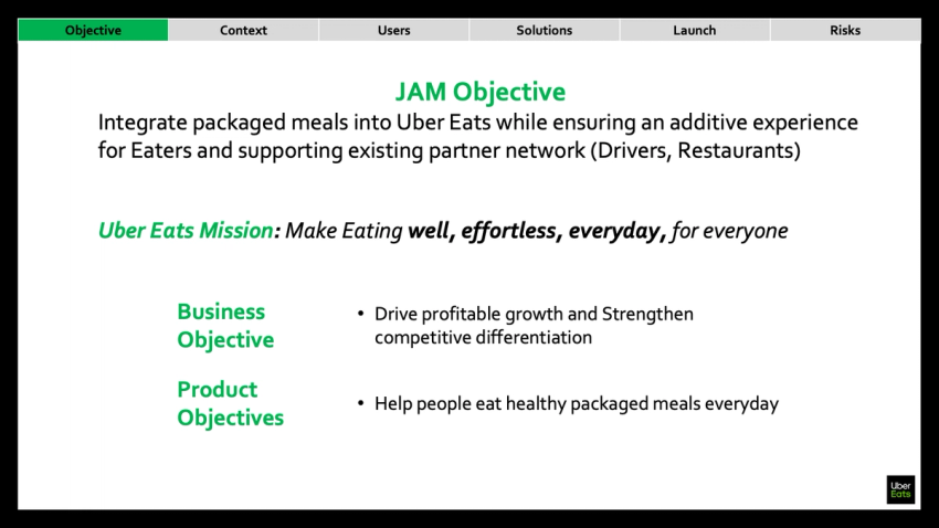 Uber Eats jam session interview exercise