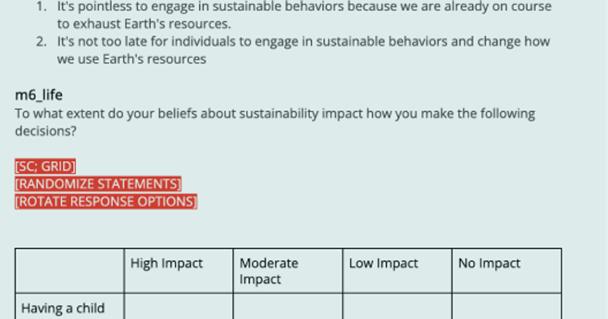 Survey design guidelines at Gradient