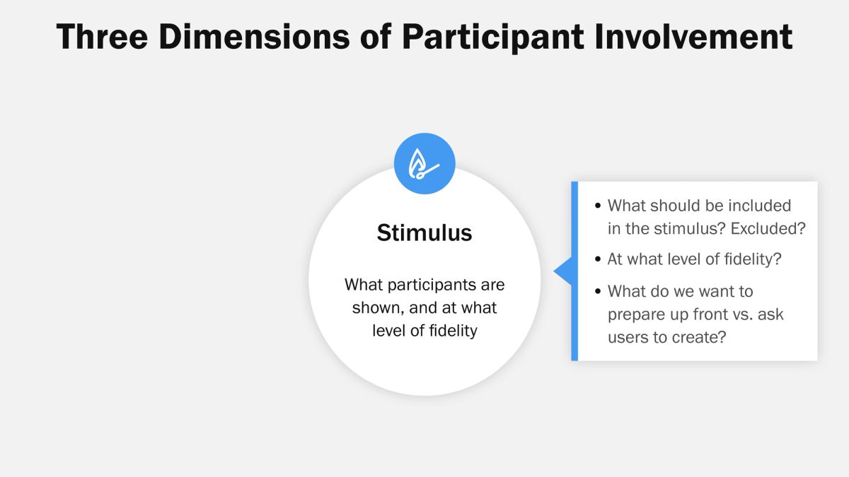 Using a stimulus in customer conversation