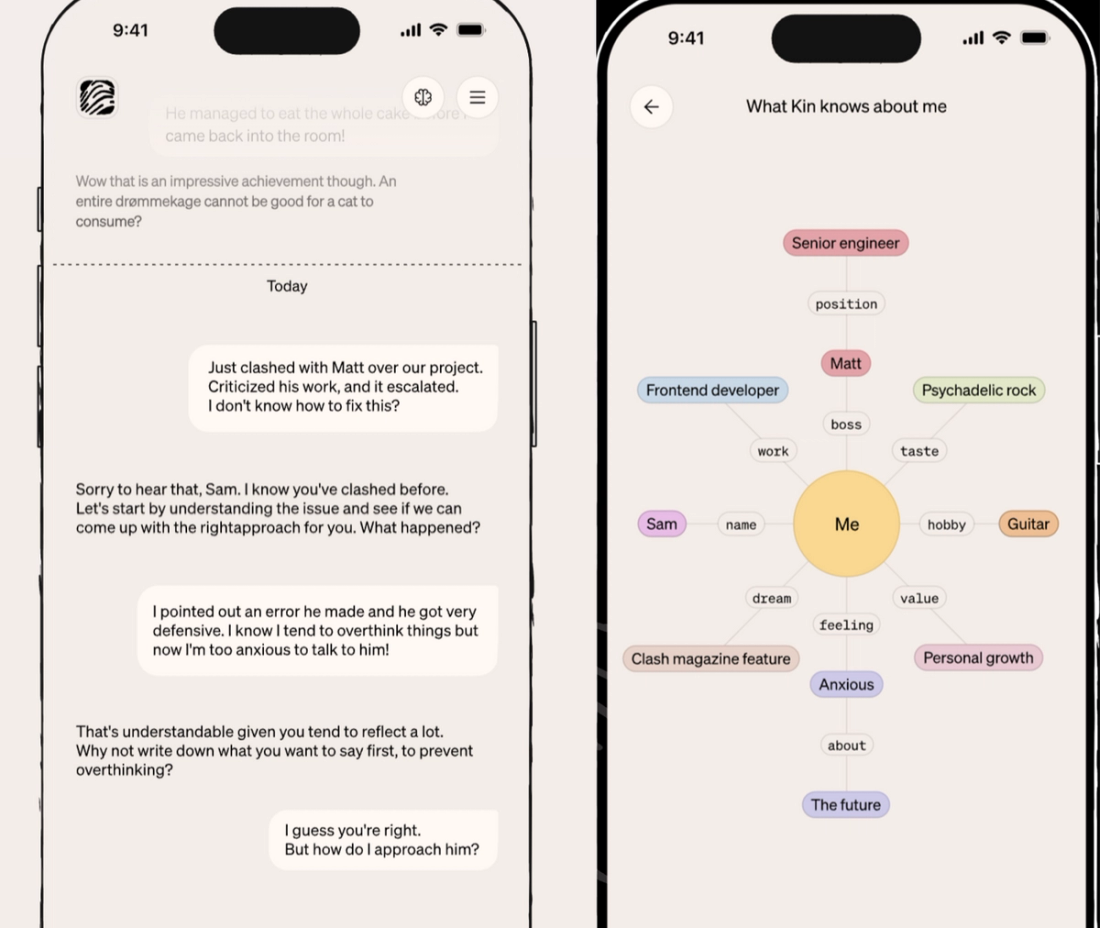 Website use-case example at Kin