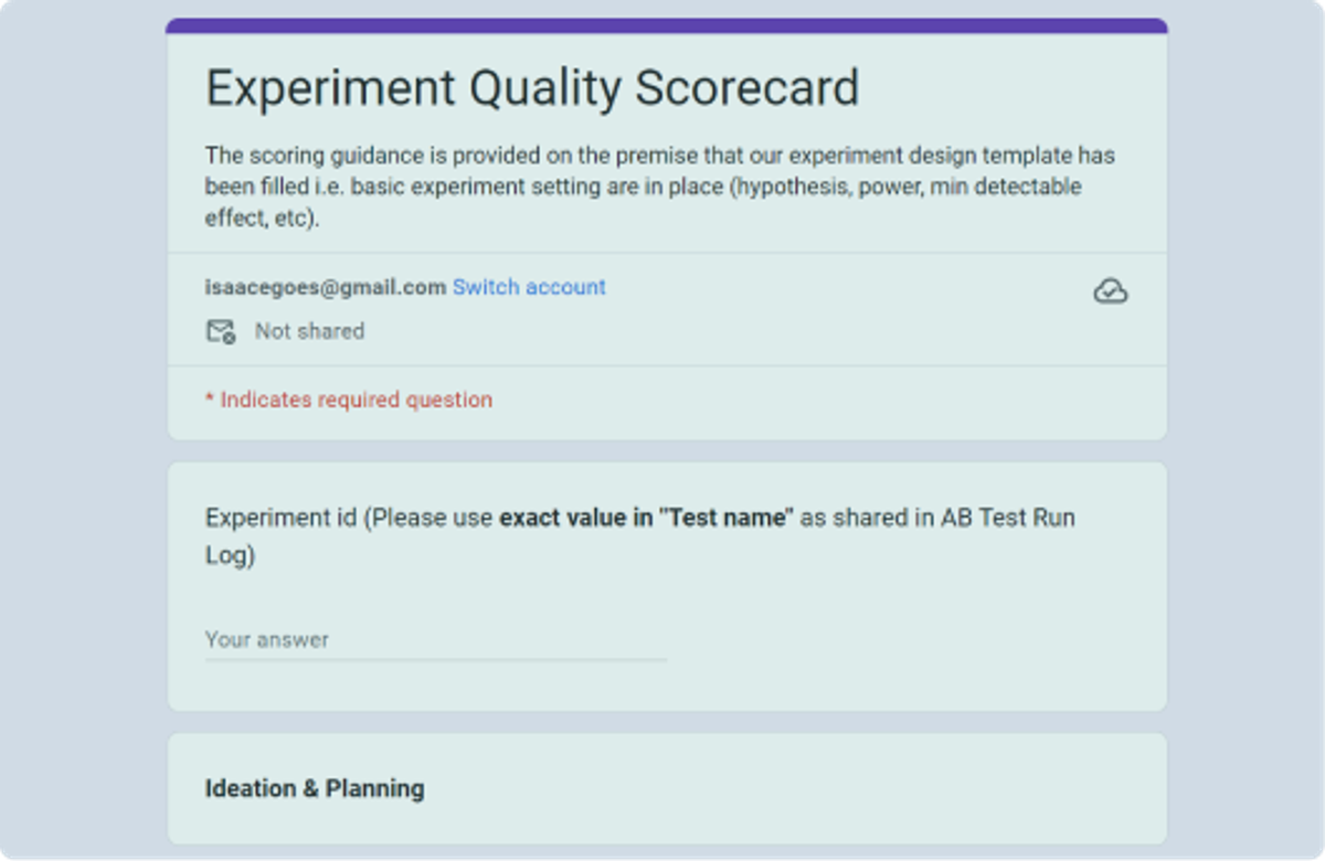 Brand experimentation risk matrix by Dmitry Shamis