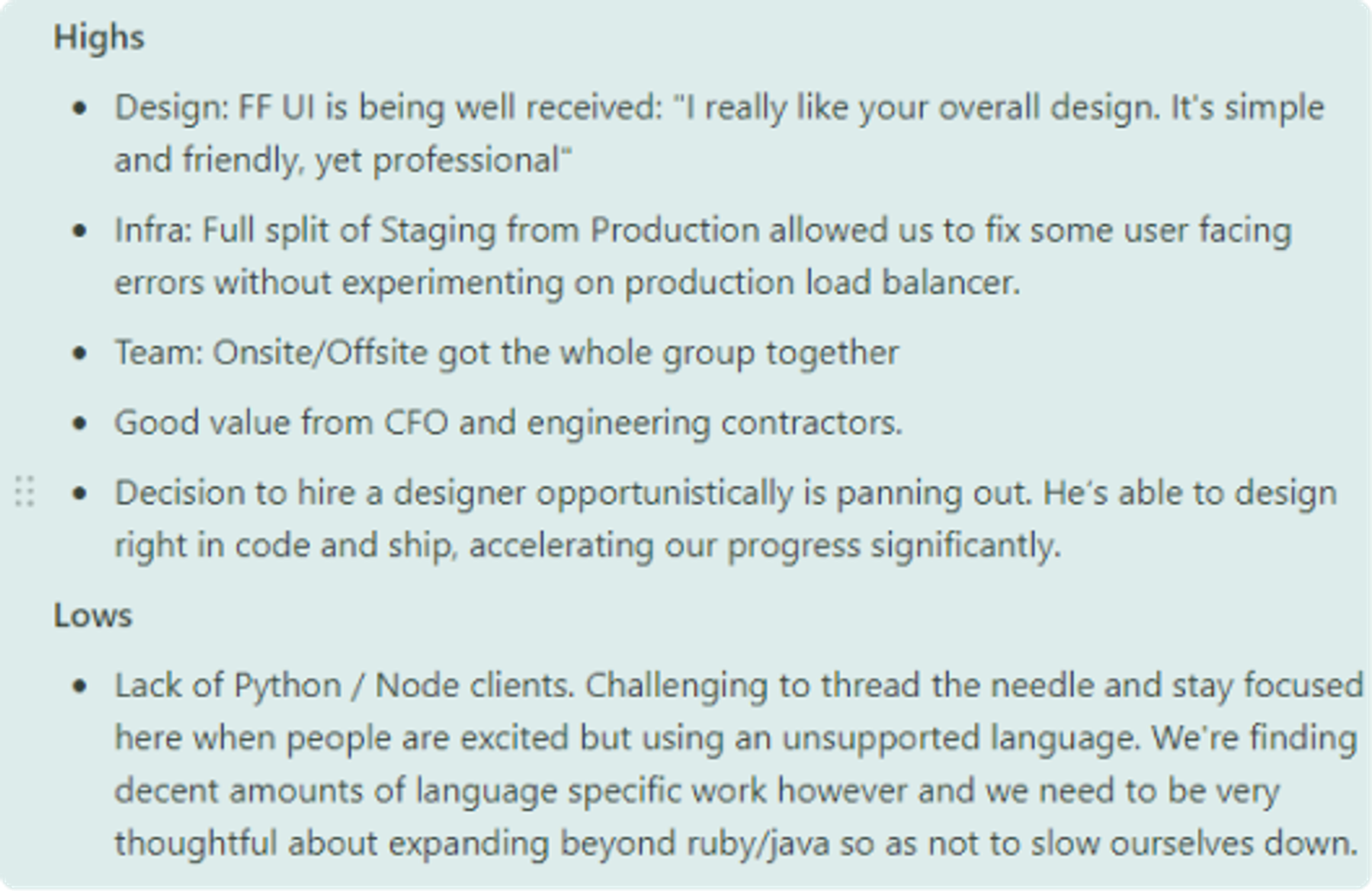 Board Update Templates and Examples - Reforge