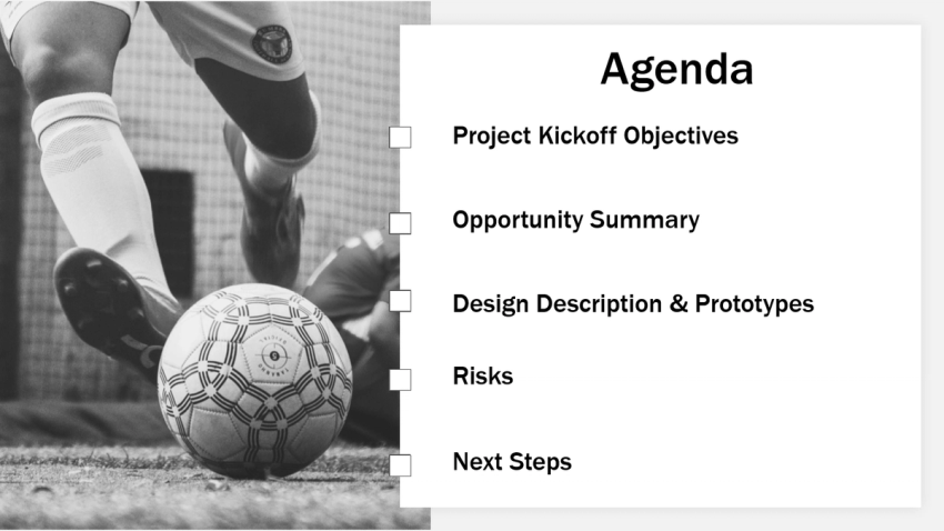Project kickoff meeting template from Reforge