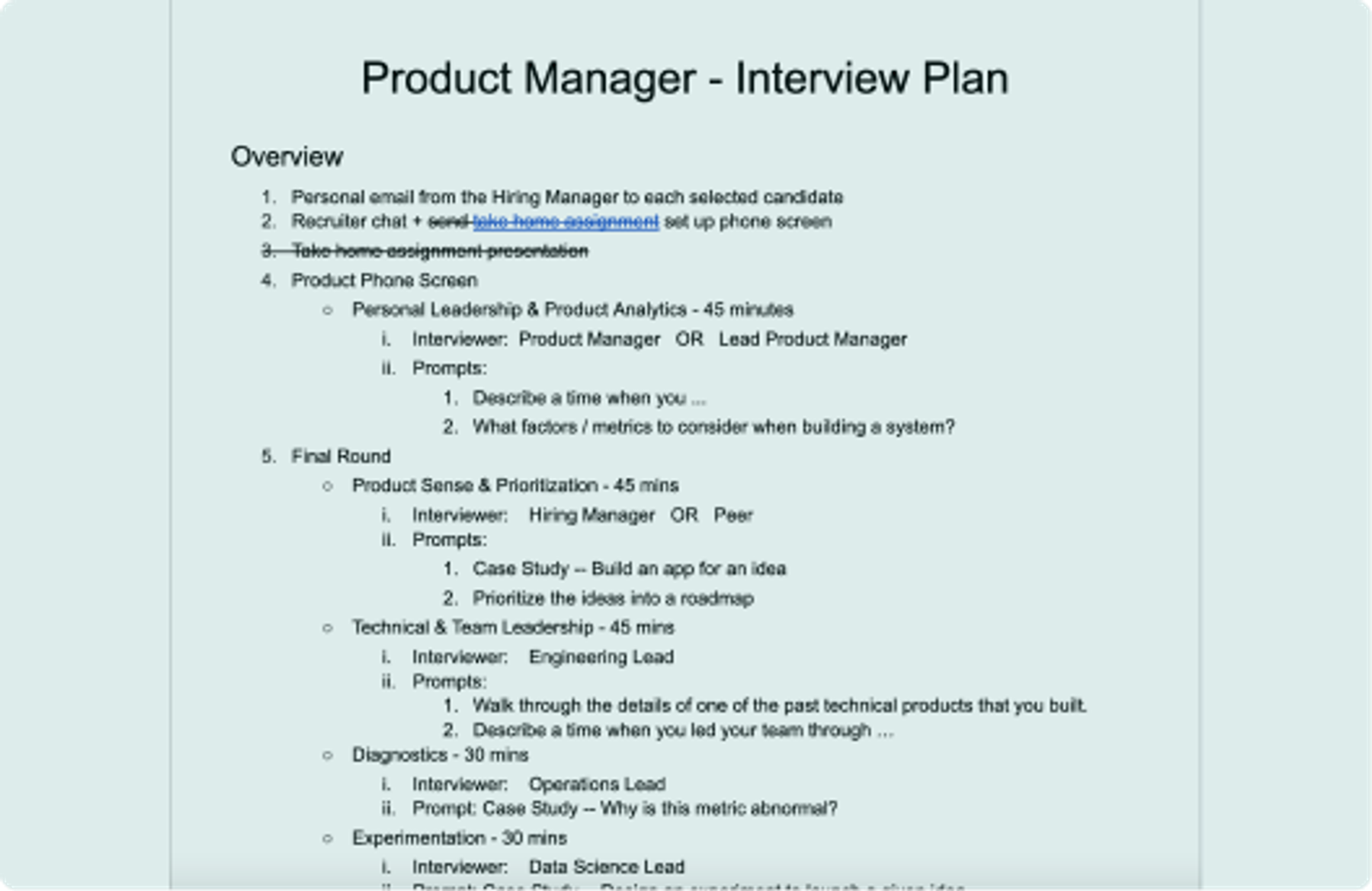Take-Home Assignment for Product Interview at Uber