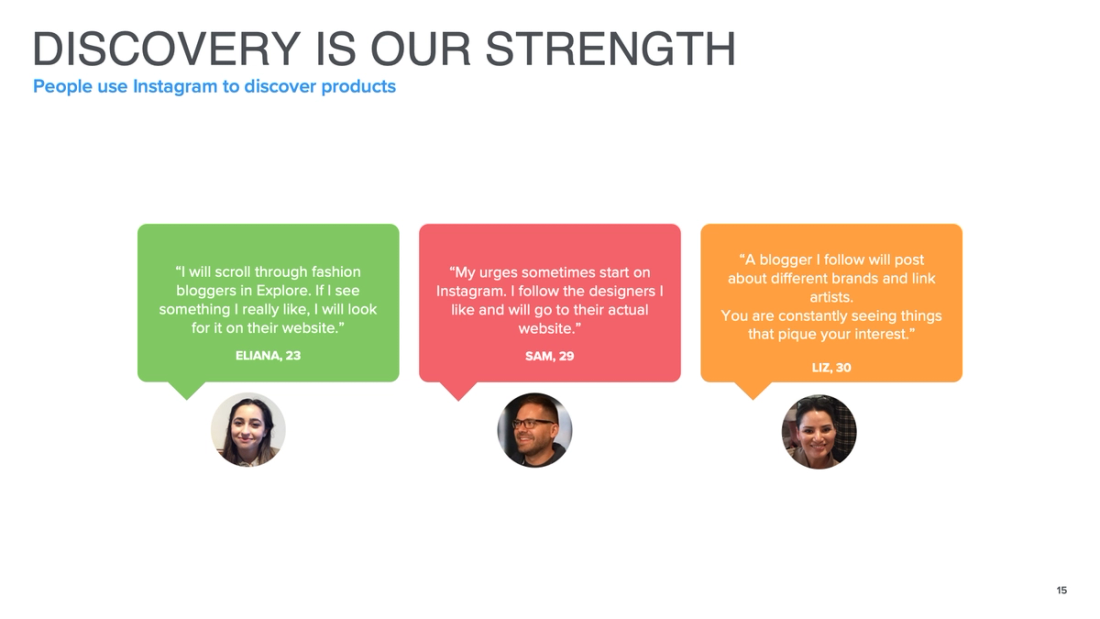 Pitch Deck for Instagram Shopping