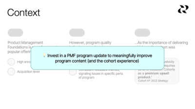 Product Management Course Update and Learnings at Reforge