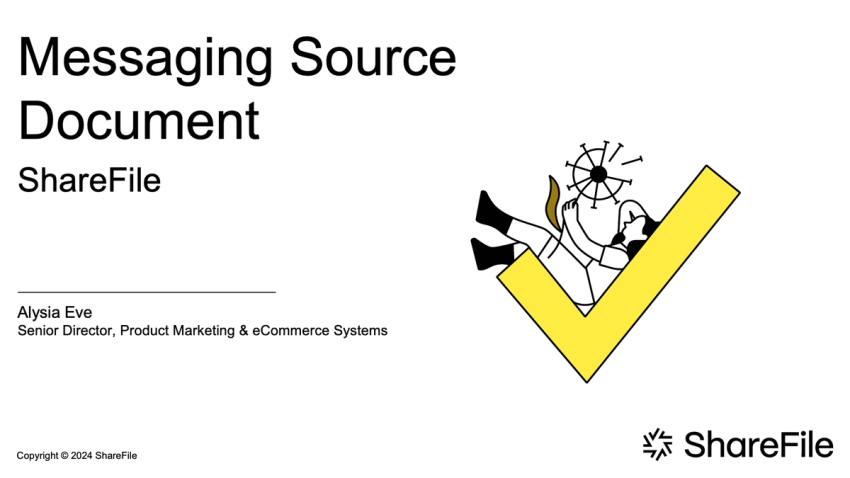 Messaging source document at Sharefile