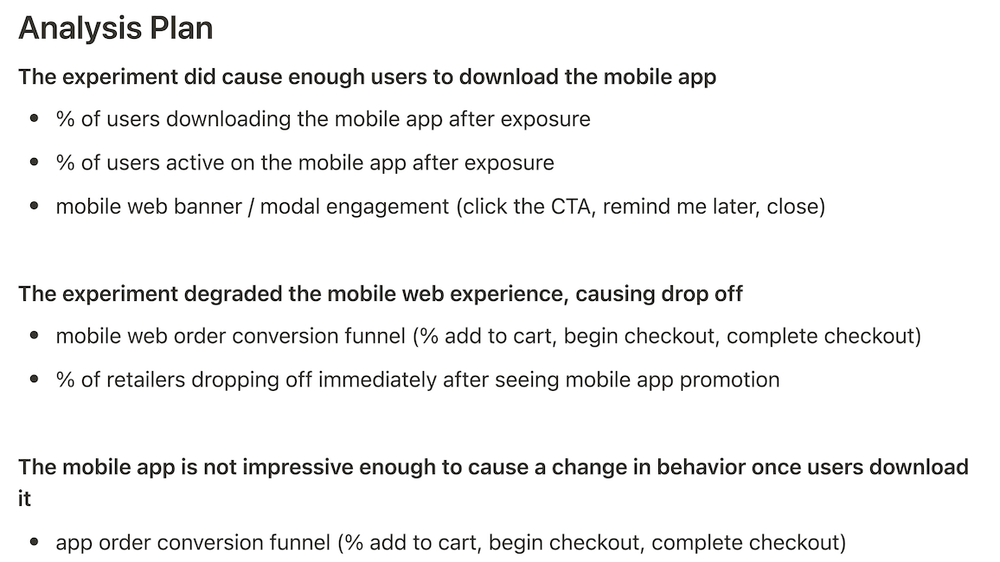 Analysis Scoping Template at Faire