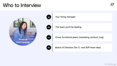 Conduct reverse interviews