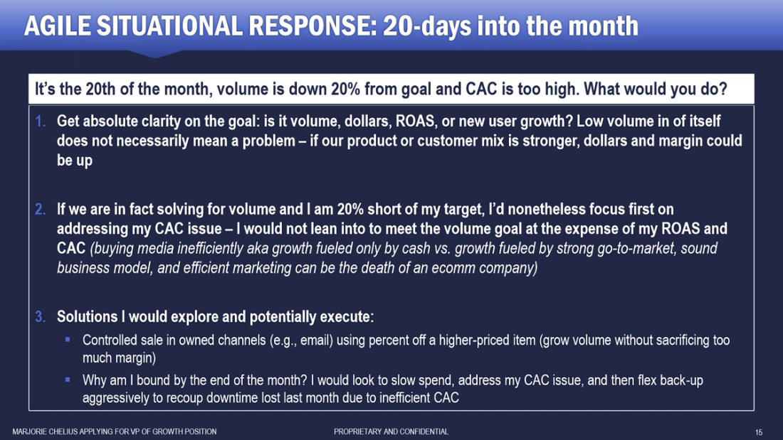 Customer acquisition strategy presentation at B2C app