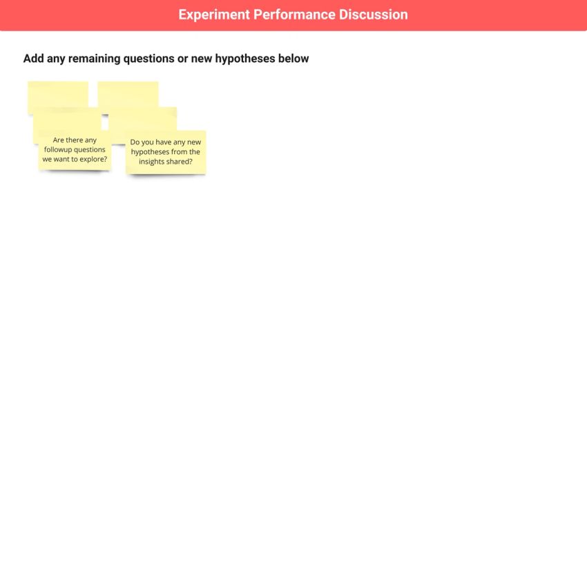 Post-experiment template at GoCardless