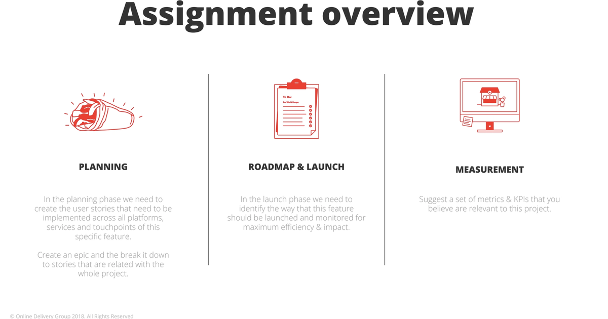 Product Manager hiring assignment at eFood