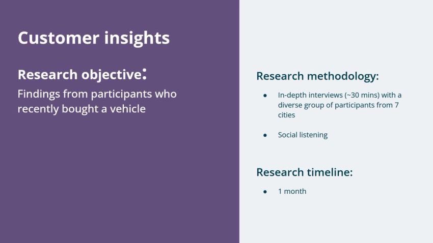 Customer Insights Research Summary at Thoughtworks