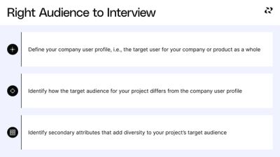 Conduct user interviews to refine user value