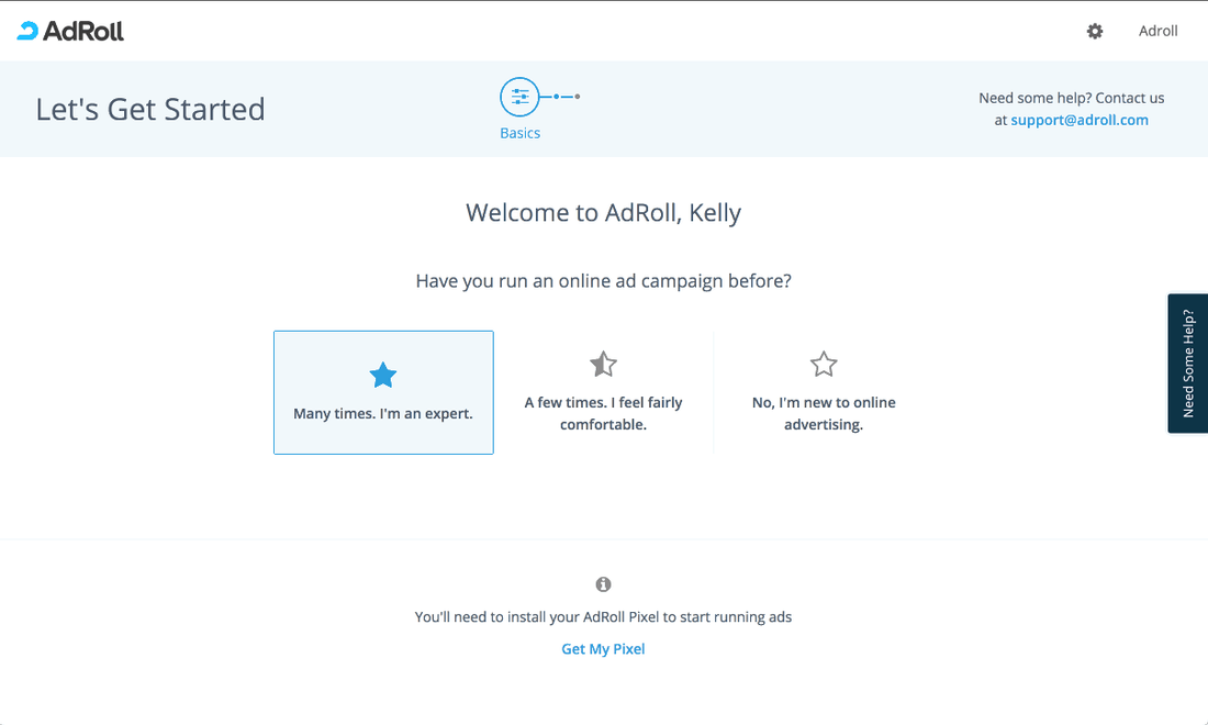 Conversational Onboarding Experiment at AdRoll