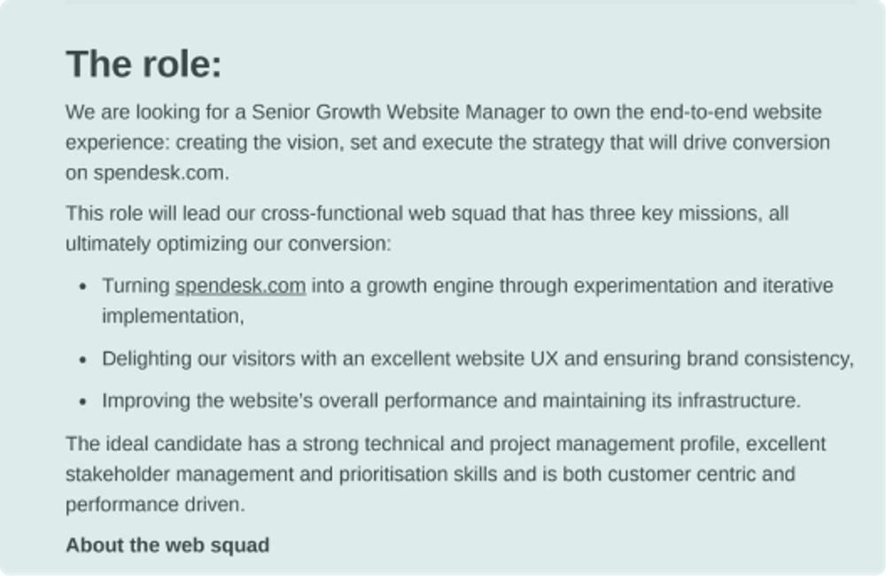 Job description for Senior Manager, Growth at ActiveCampaign