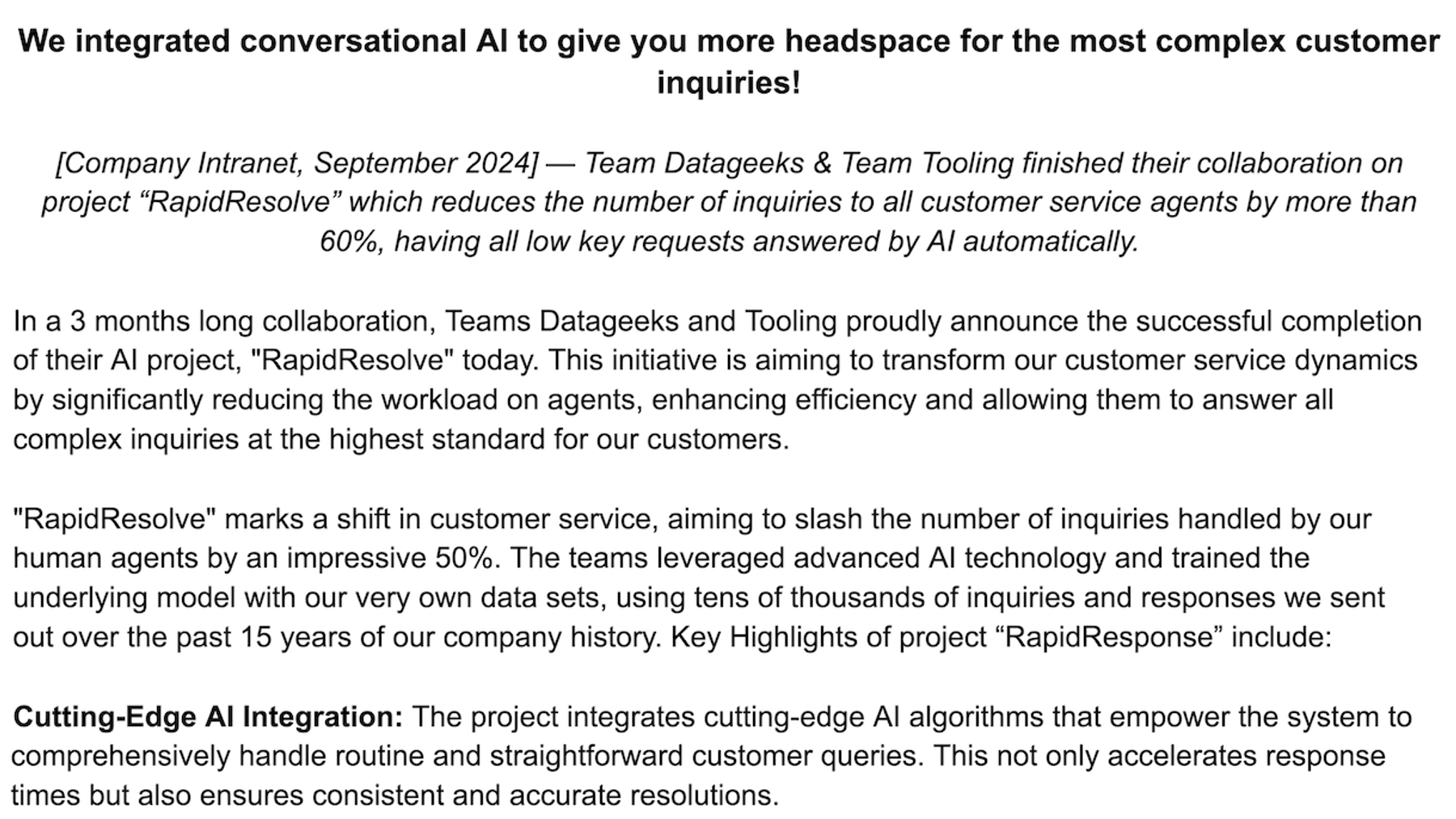 Press Release and FAQ (PRFAQ) Templates and Examples - Reforge