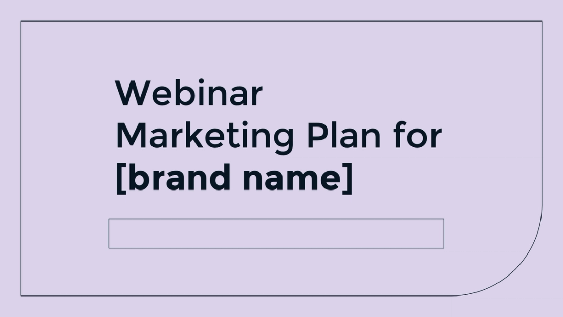 Webinar Marketing Plan Interview Exercise