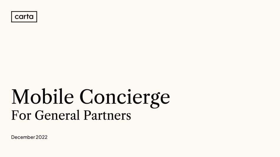 Product narrative and prototype at Carta