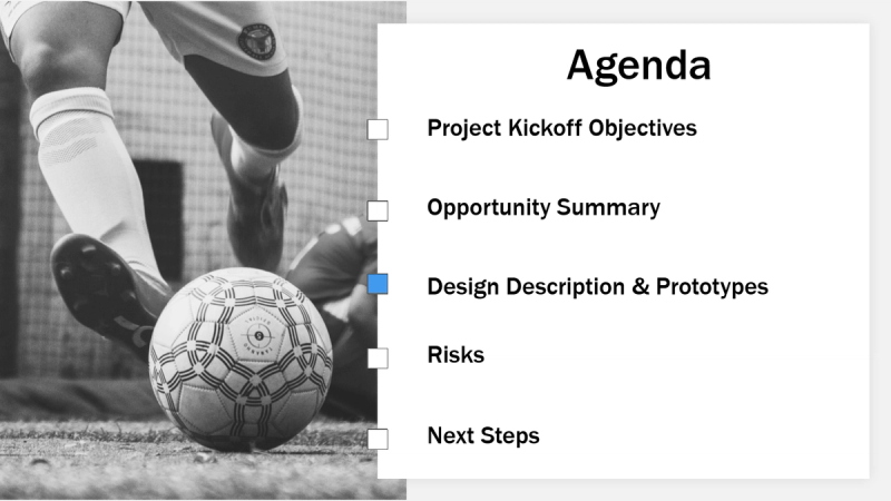 Project kickoff meeting template from Reforge