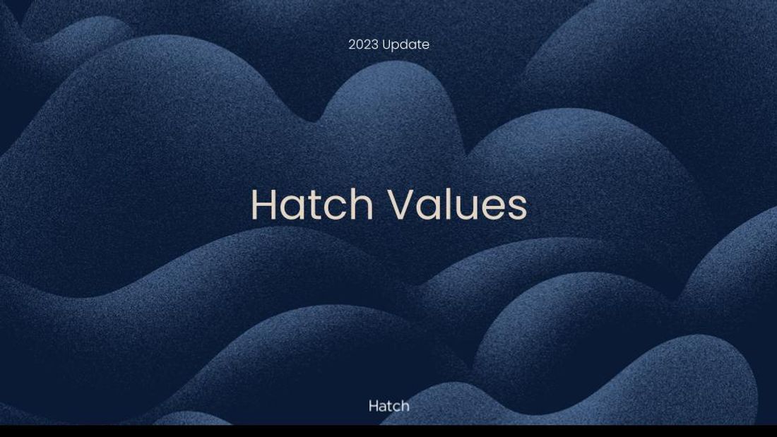 Company Values at Hatch