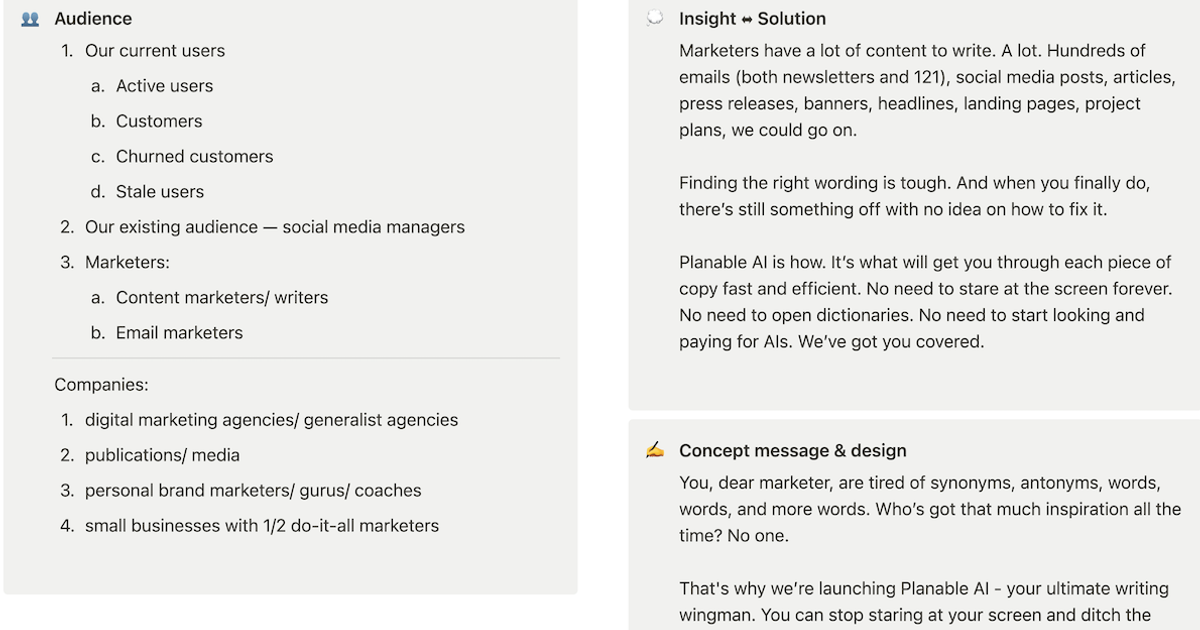 GTM framework at Planable AI