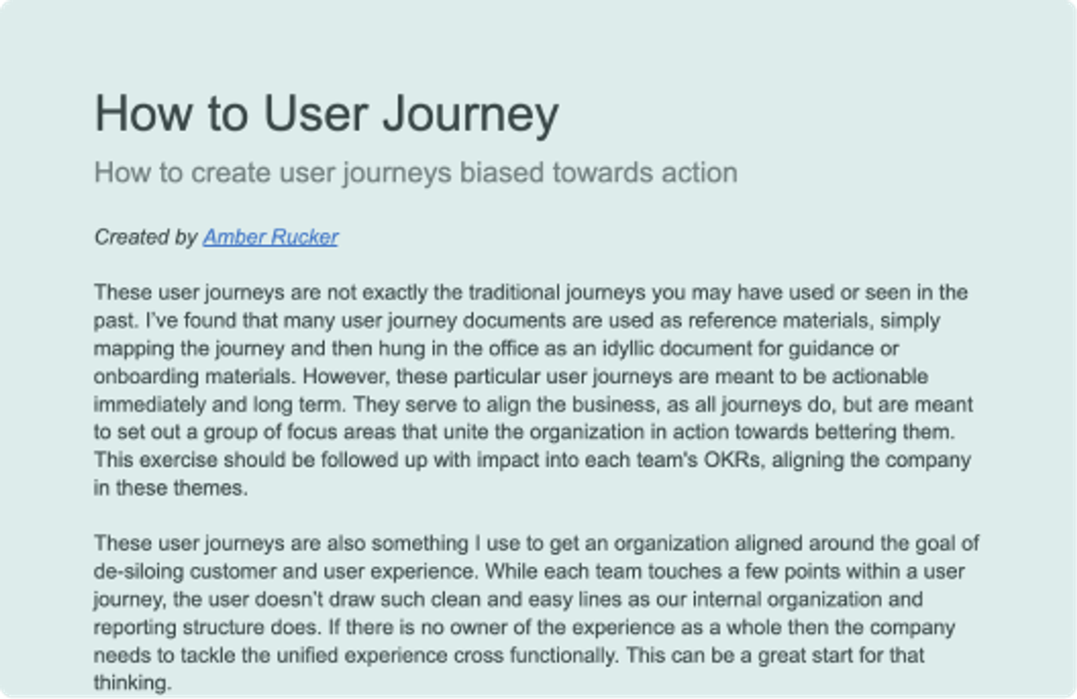 User Journey Map Templates and Examples - Reforge