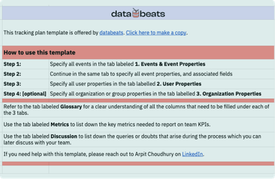 Tracking Plan Templates and Examples - Reforge