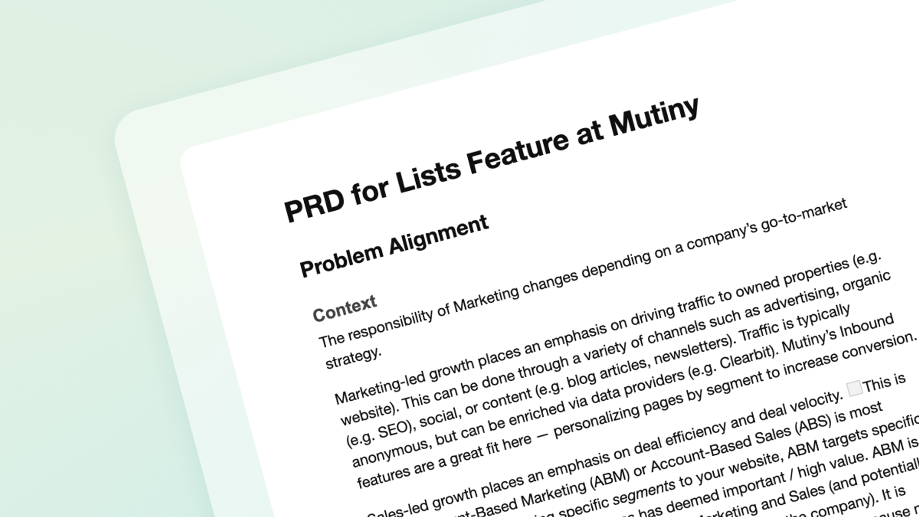 Product Requirement Document (PRD) Templates and Examples - Reforge