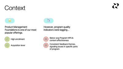 Product Management Course Update and Learnings at Reforge