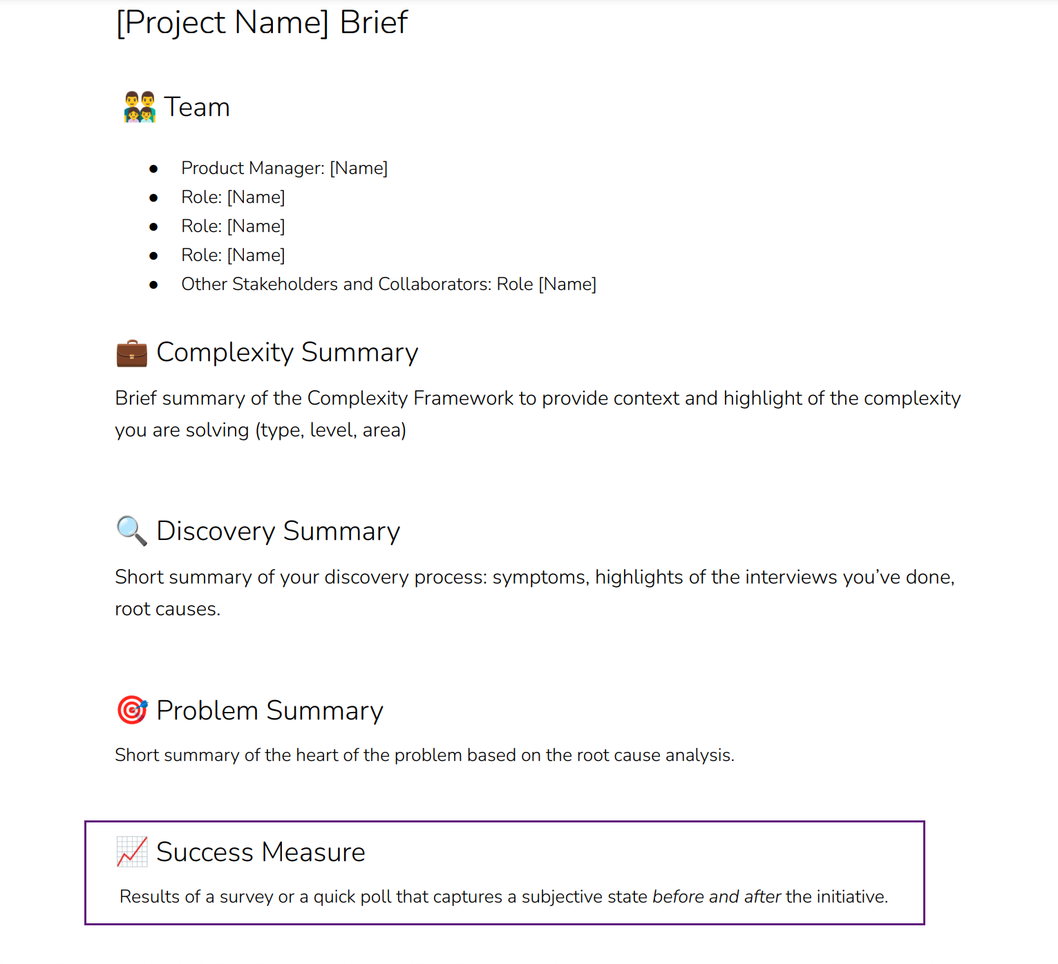 Define your initiative