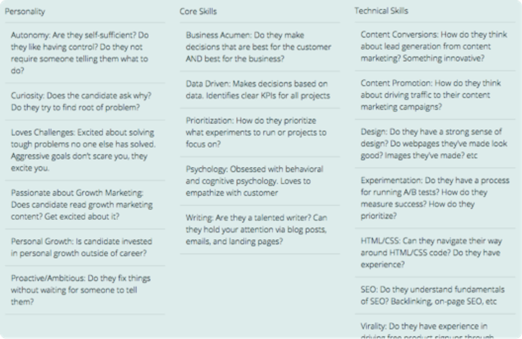 Candidate Evaluation Templates and Examples - Reforge