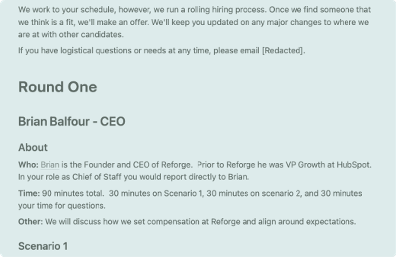 Growth Leadership Reverse Interview Template from Adam Fishman and Elena Verna