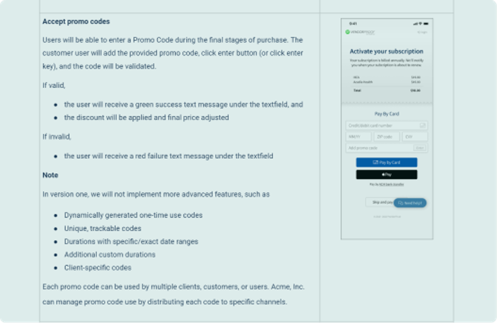 Feature gap analysis at B2B SaaS company