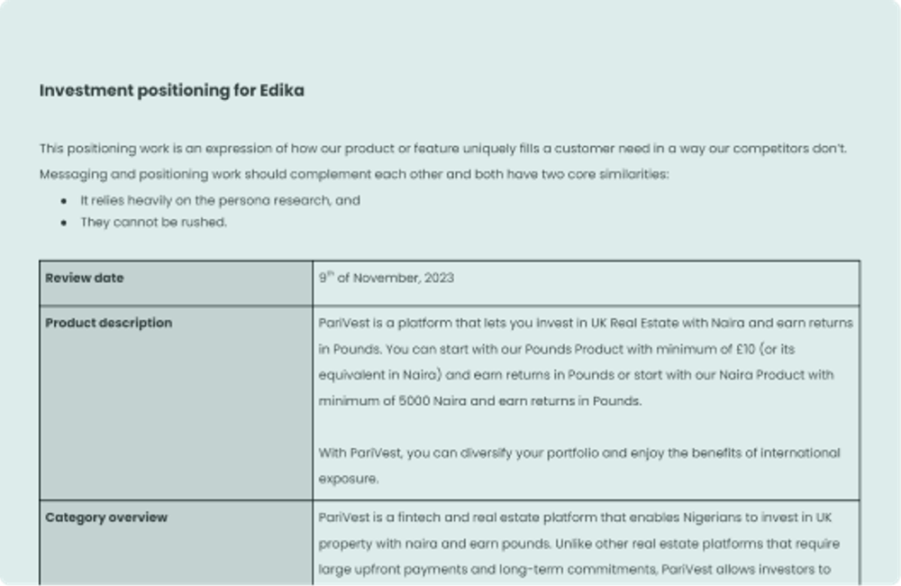 Positioning strategy for B2B scale-ups: Example with a PM SaaS Tool