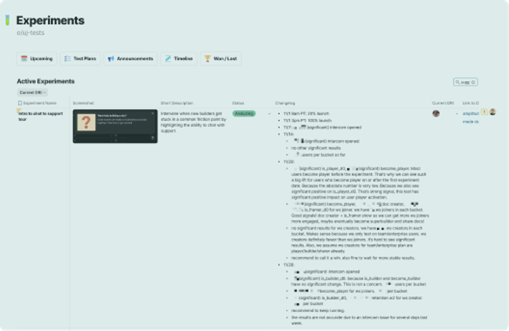 Activation experiment update at Coda