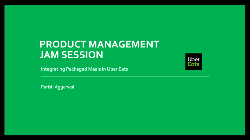 Uber Eats jam session interview exercise