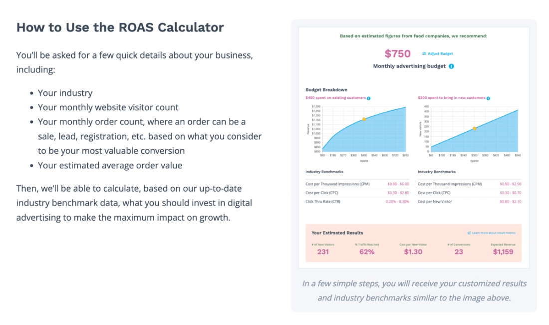 Return on Ad Spend (ROAS) Calculator at AdRoll