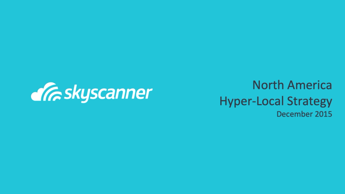 Hyper-local marketing strategy at Skyscanner